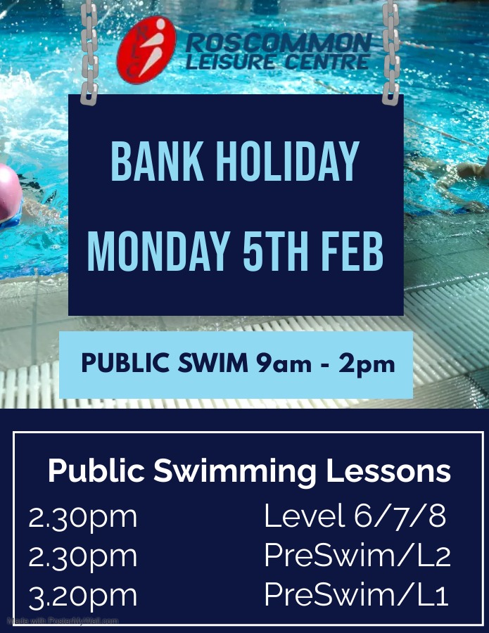 Roscommon Leisure Centre | Opening Hours